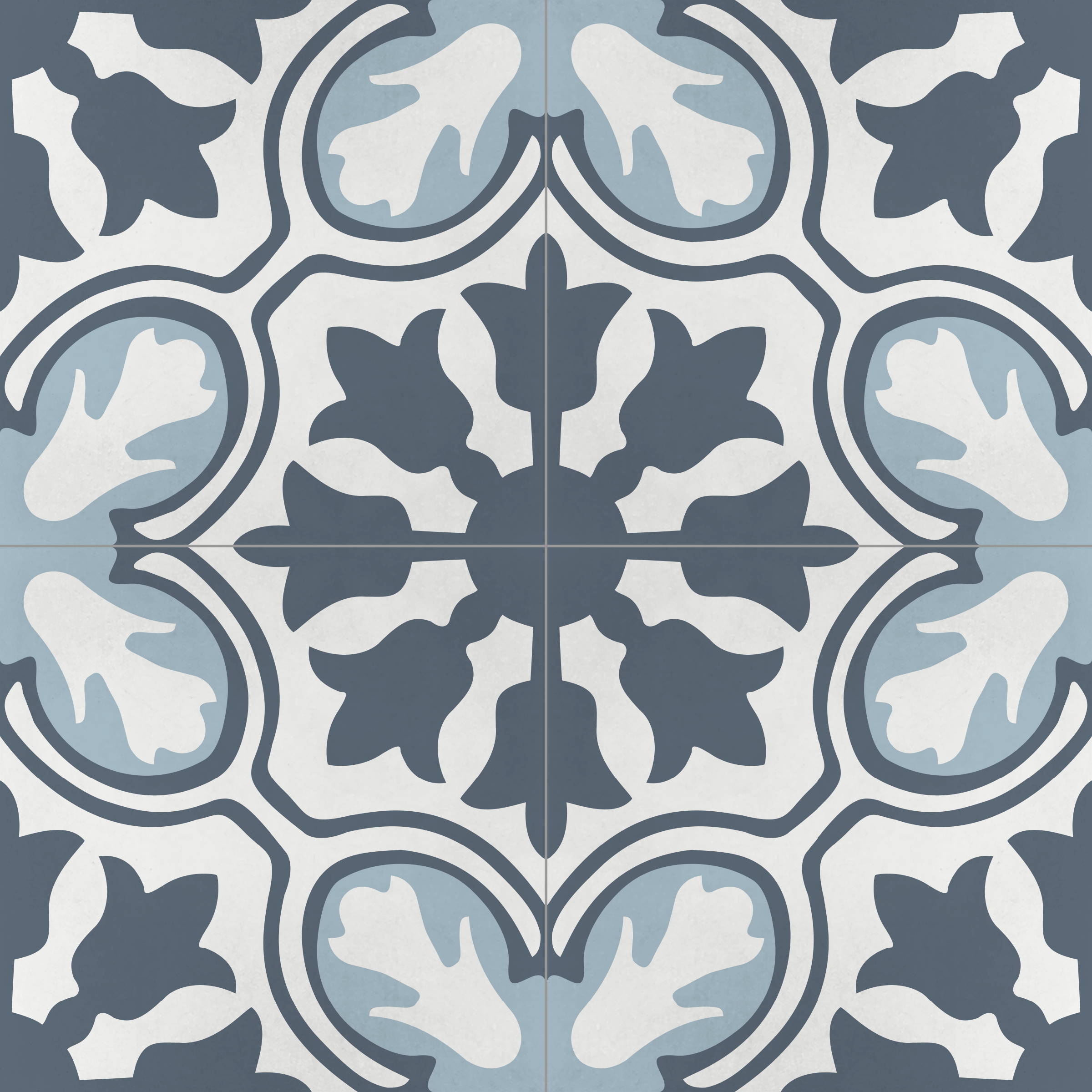 Encaustic Tile Designs | 8x8 Cement Tile Patterns with 3 Colors