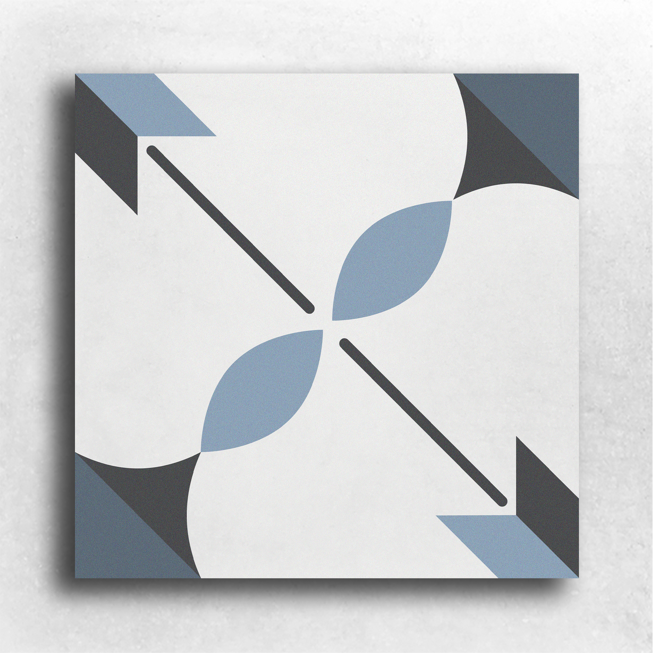 Handmade Encaustic Cement Tile - Pattern Design: Lille II 01 ...