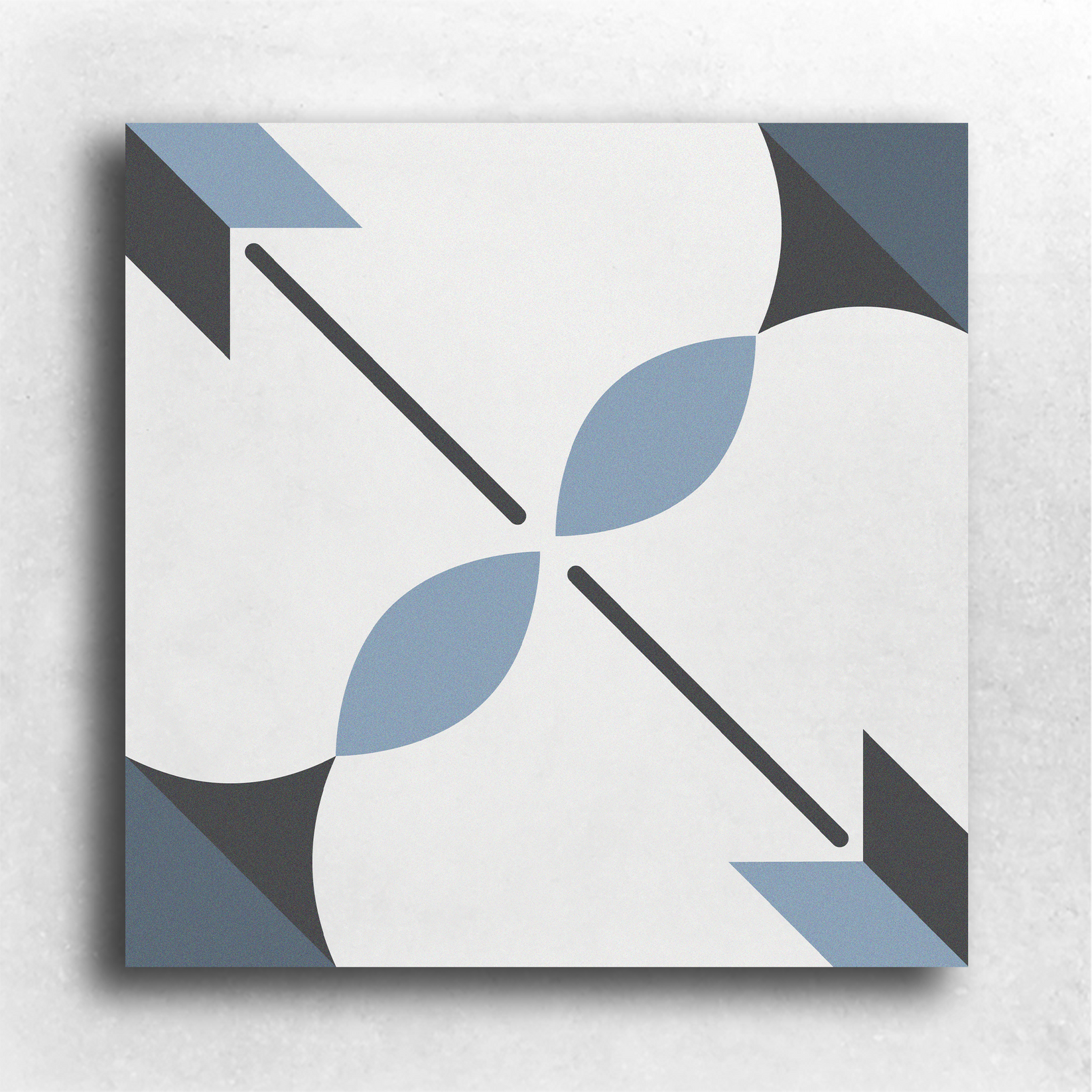 Handmade Encaustic Cement Tile - Pattern Design: Lille II 01 ...
