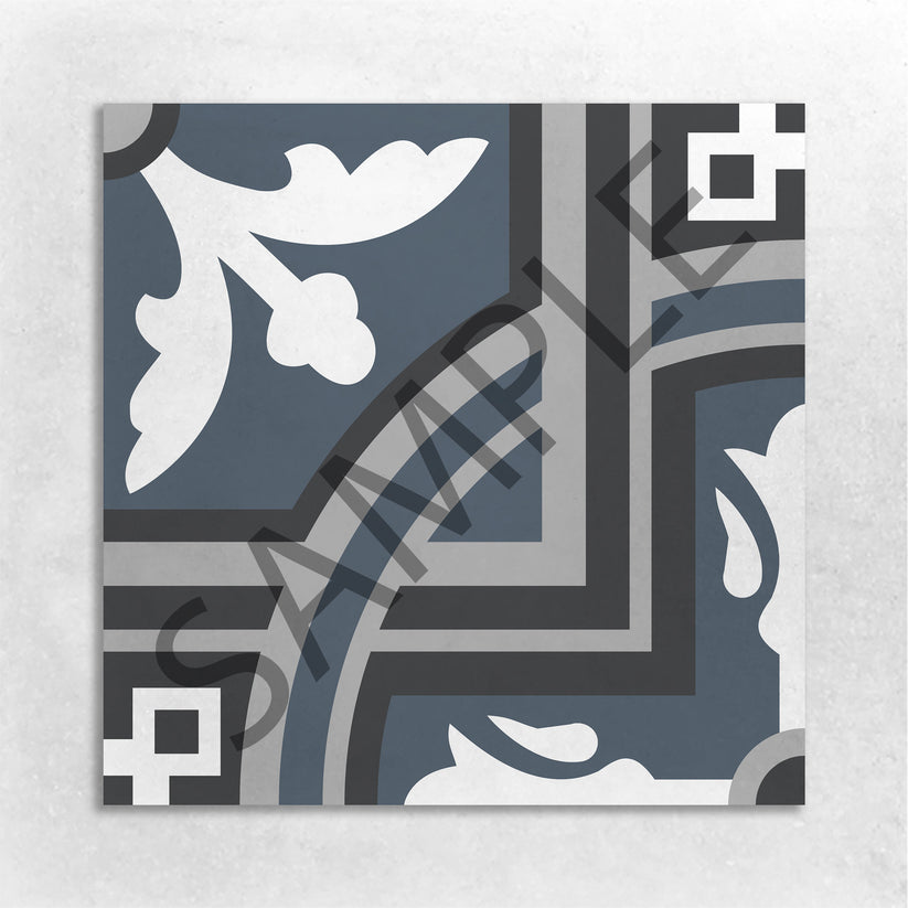 Handmade Encaustic Cement Tile - Pattern Design: Dinan 01 – Encaustic ...