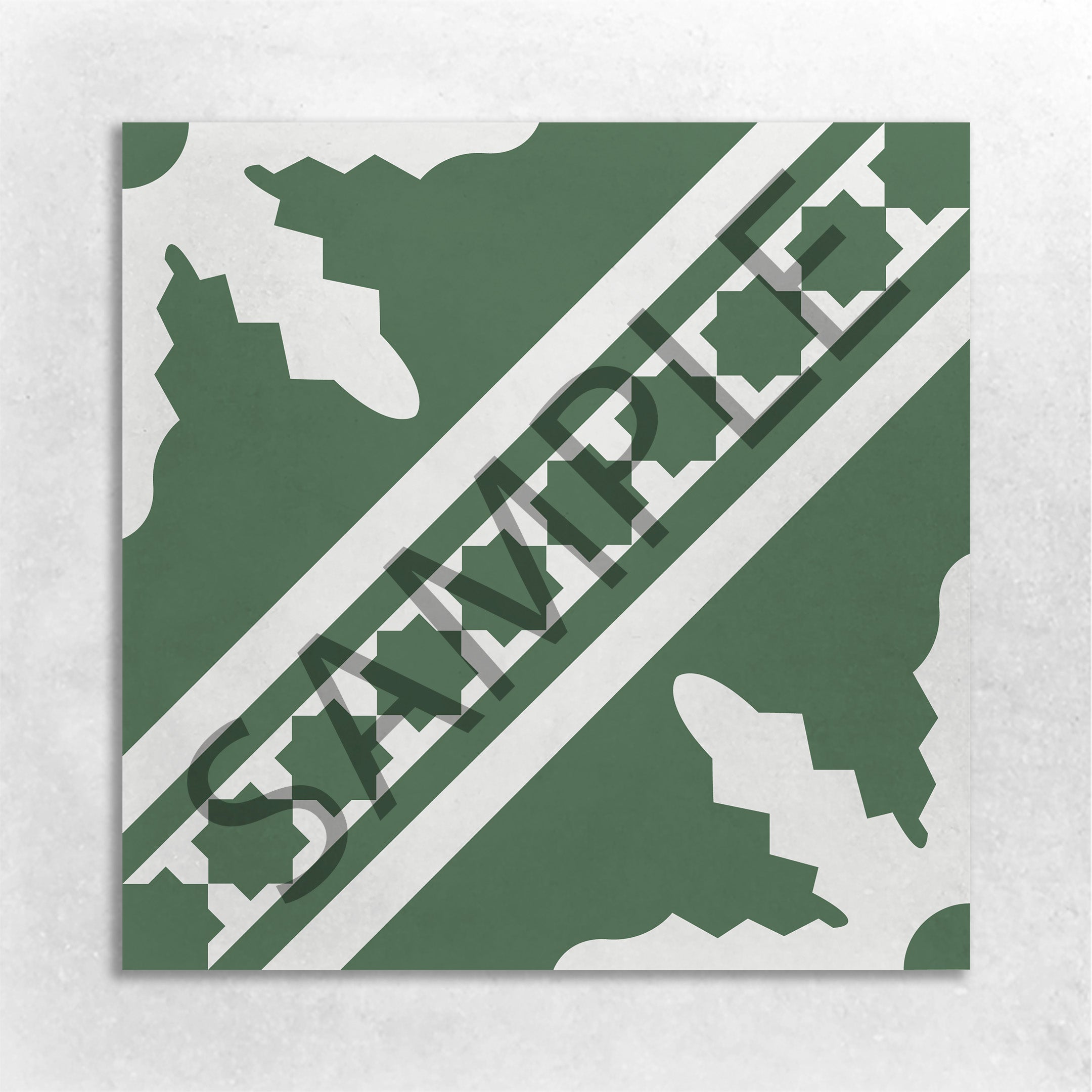 Handmade Encaustic Cement Tile - Pattern Design: Étoiles 03 – Encaustic ...