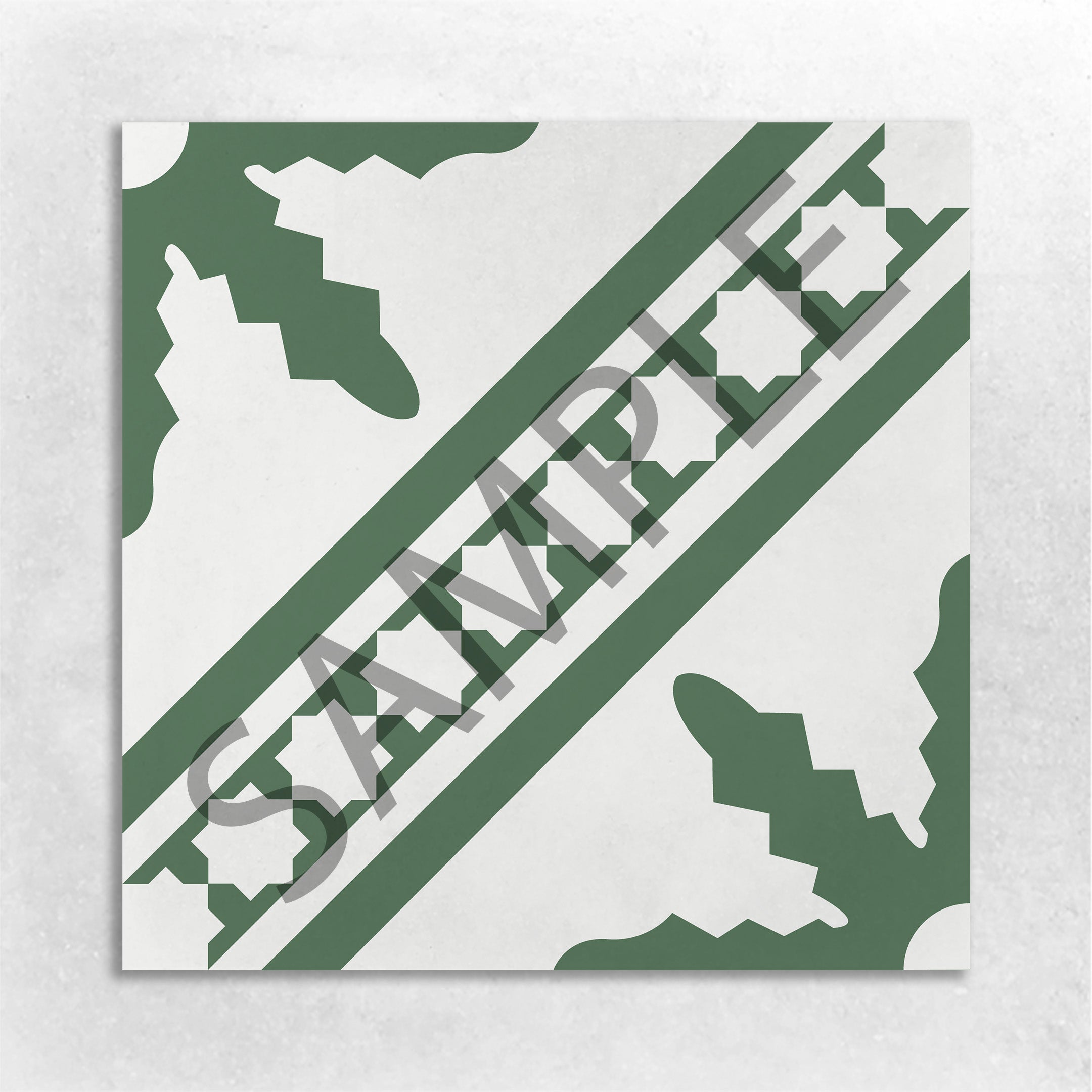 Handmade Encaustic Cement Tile - Pattern Design: Étoiles 04 – Encaustic ...