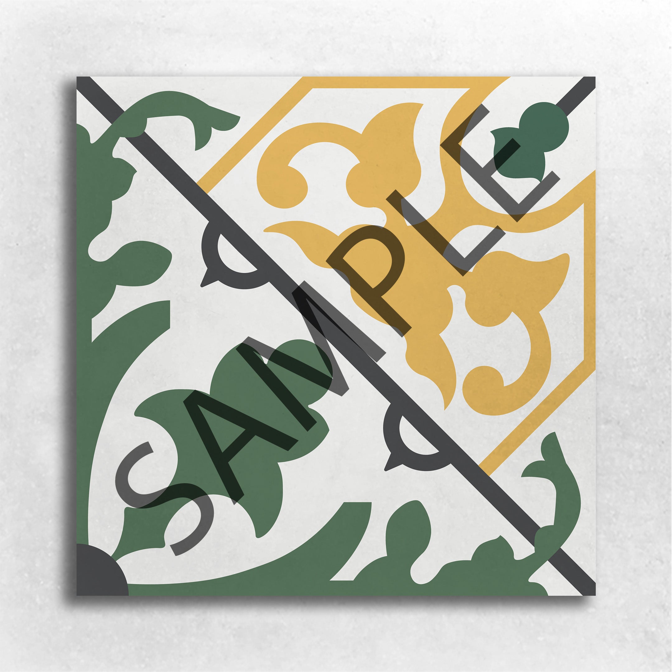 Handmade Encaustic Cement Tile - Pattern Design: Grenoble 01 ...