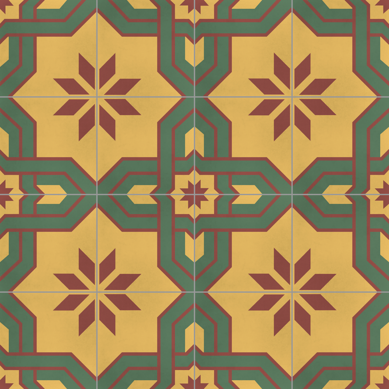 Handmade Encaustic Cement Tile - Pattern Design: Albi 01 – Encaustic ...
