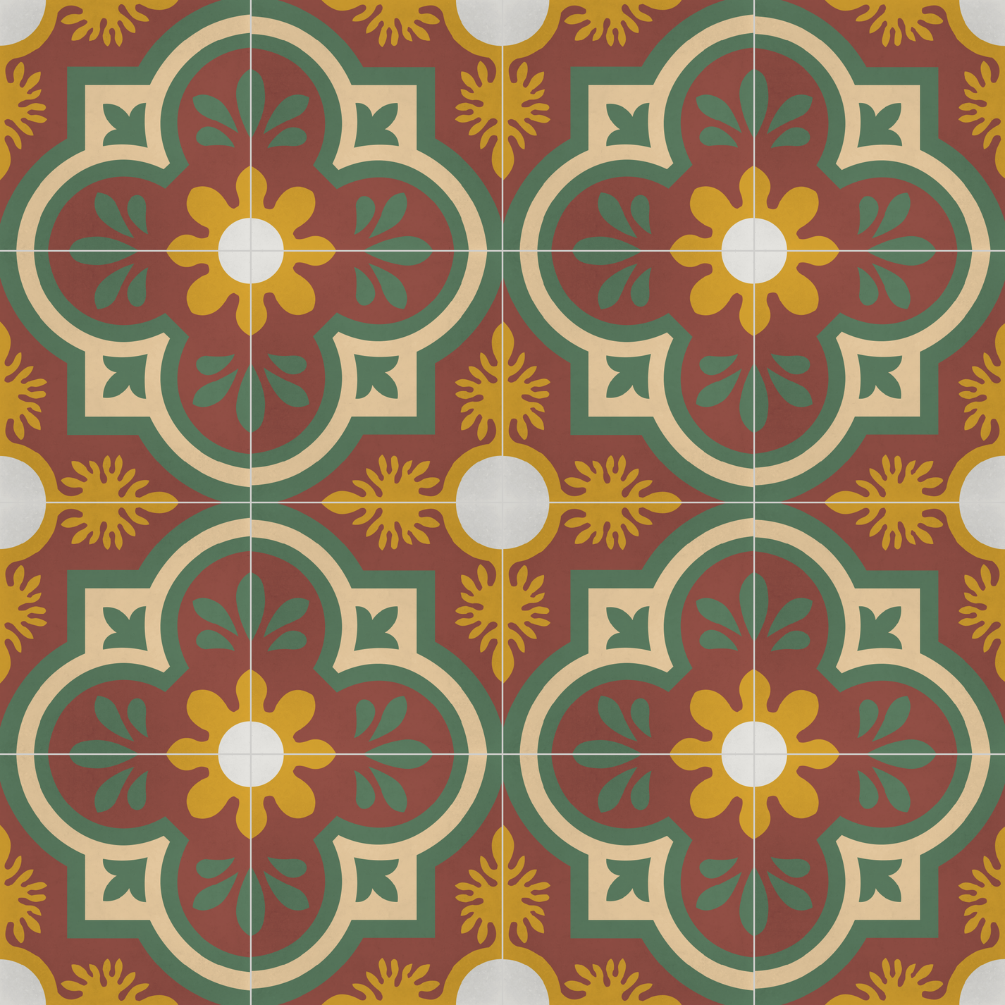 Handmade Encaustic Cement Tile - Pattern Design: Amiens 05 – Encaustic ...