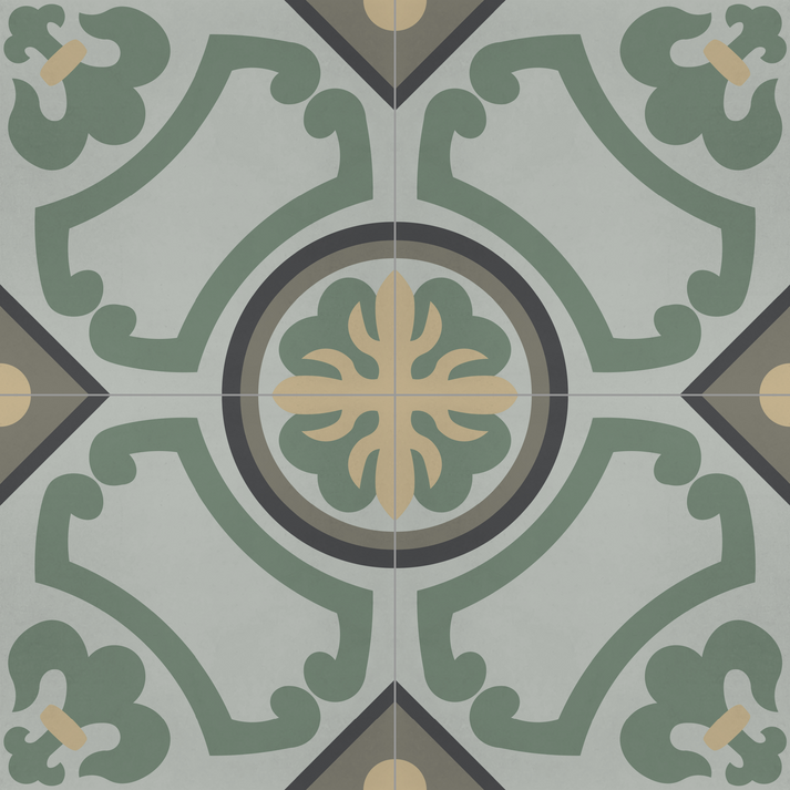 Handmade Encaustic Cement Tile - Pattern Design: Bastia 04 – Encaustic ...