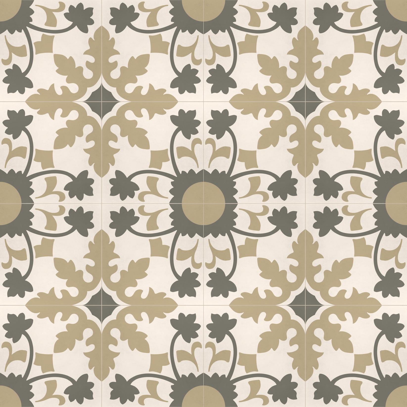 Handmade Encaustic Cement Tile - Pattern Design: Chantilly 01 ...