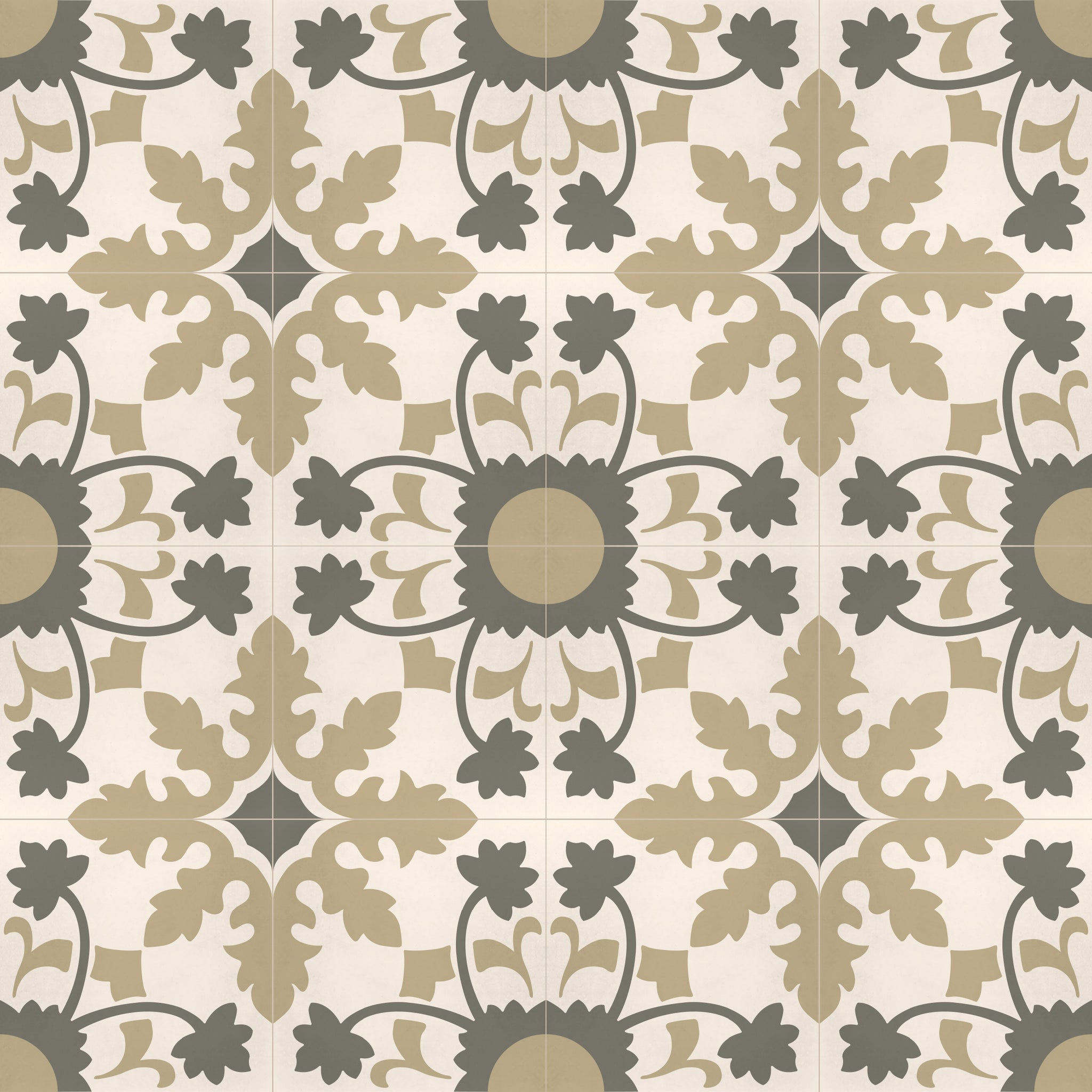 Handmade Encaustic Cement Tile - Pattern Design: Chantilly 01 ...