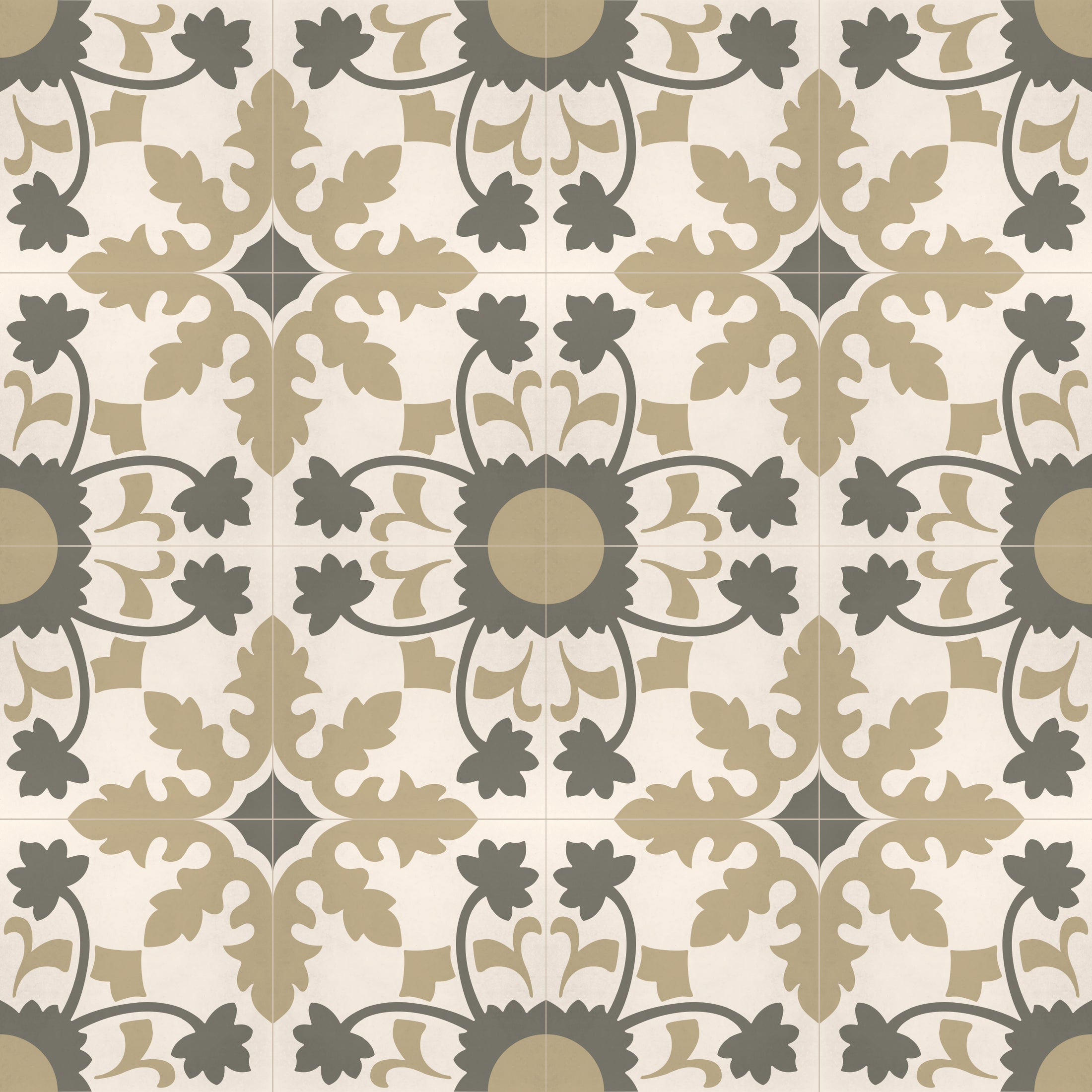 Handmade Encaustic Cement Tile - Pattern Design: Chantilly 01 ...