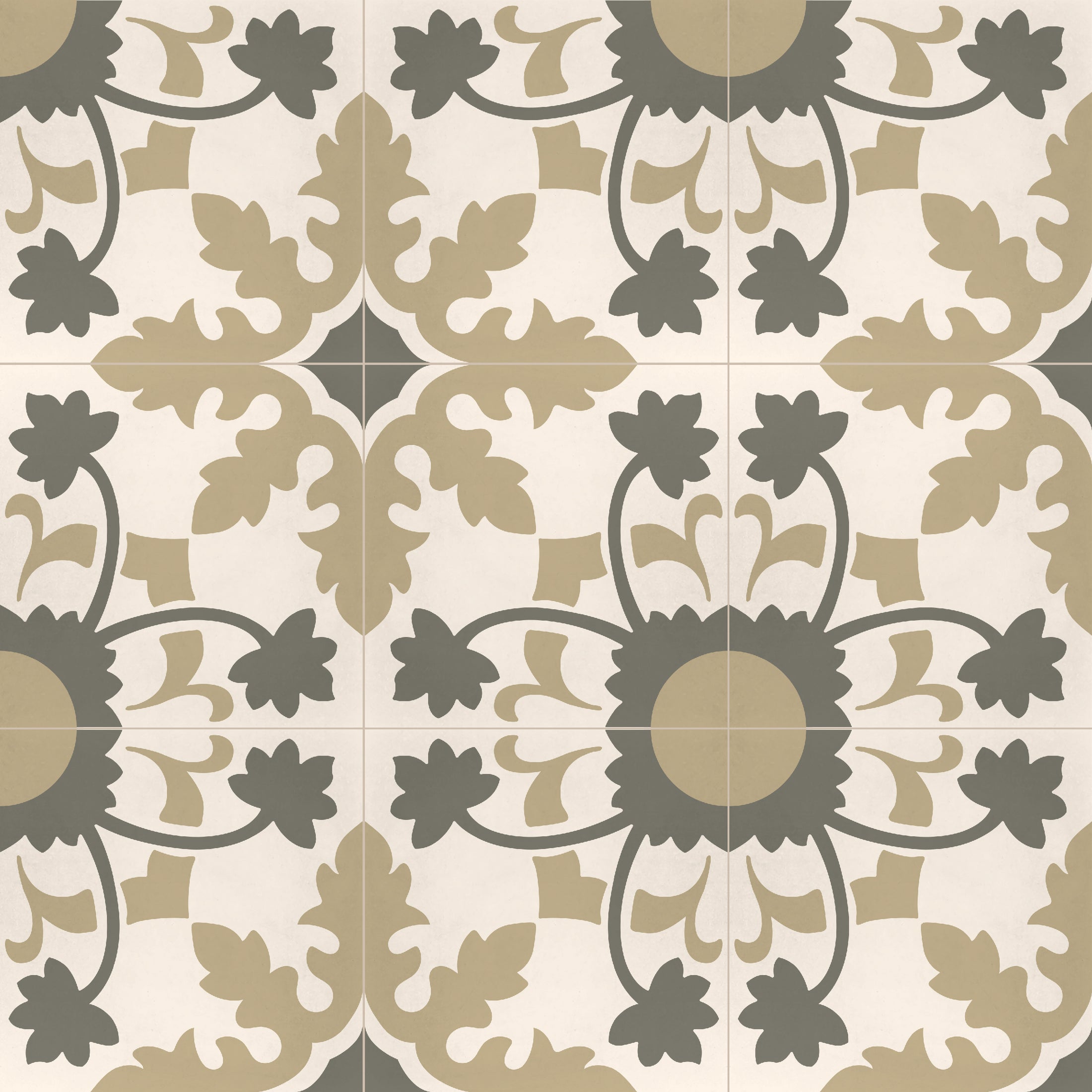 Handmade Encaustic Cement Tile - Pattern Design: Chantilly 01 ...