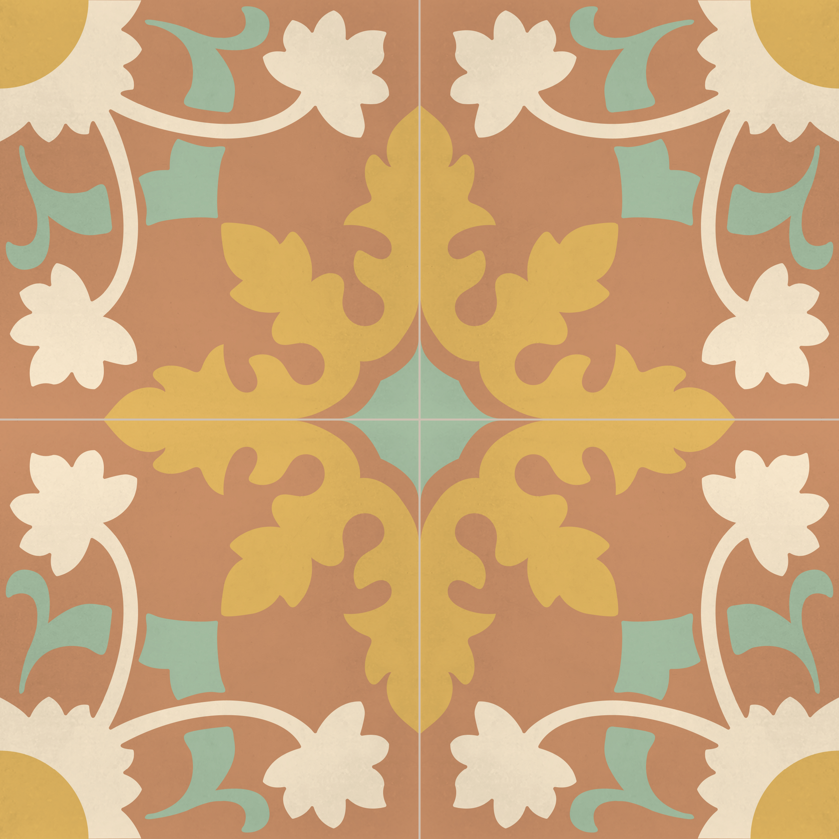 Handmade Encaustic Cement Tile - Pattern Design: Chantilly 03 ...