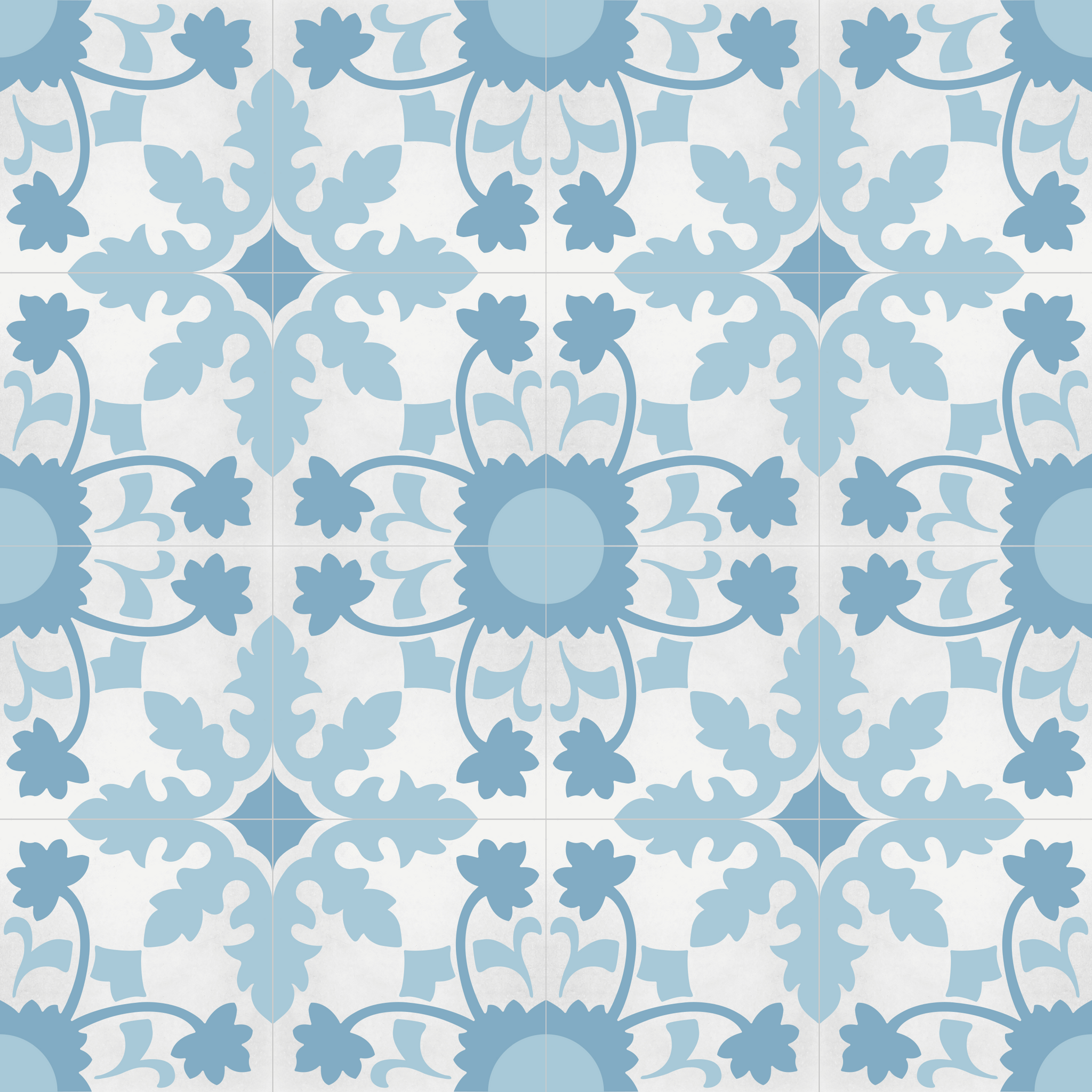 Handmade Encaustic Cement Tile - Pattern Design: Chantilly 04 ...