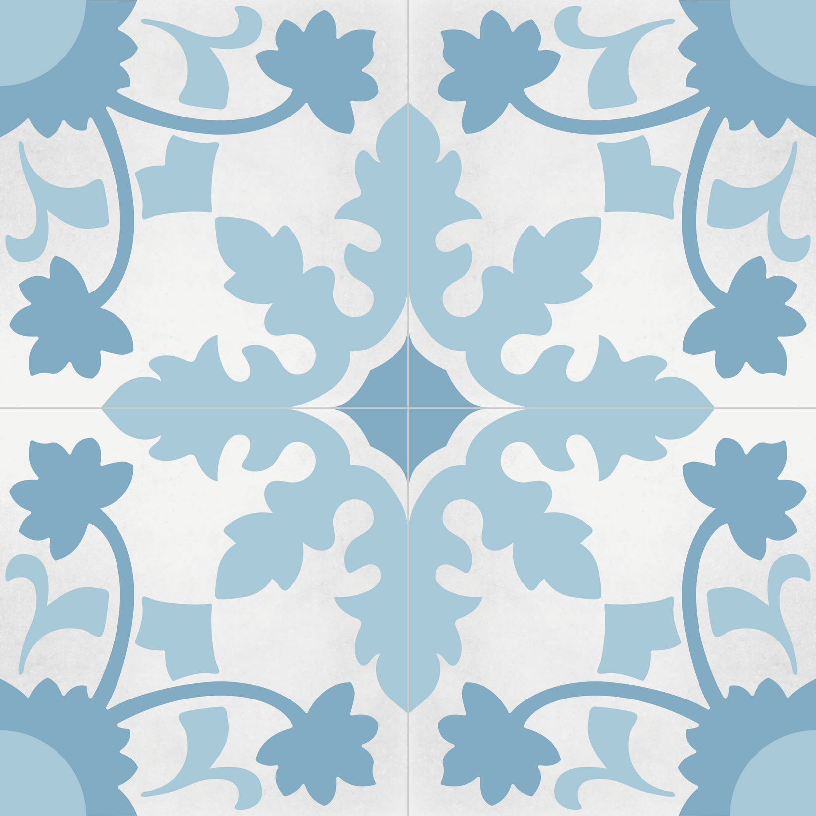 Handmade Encaustic Cement Tile - Pattern Design: Chantilly 04 ...