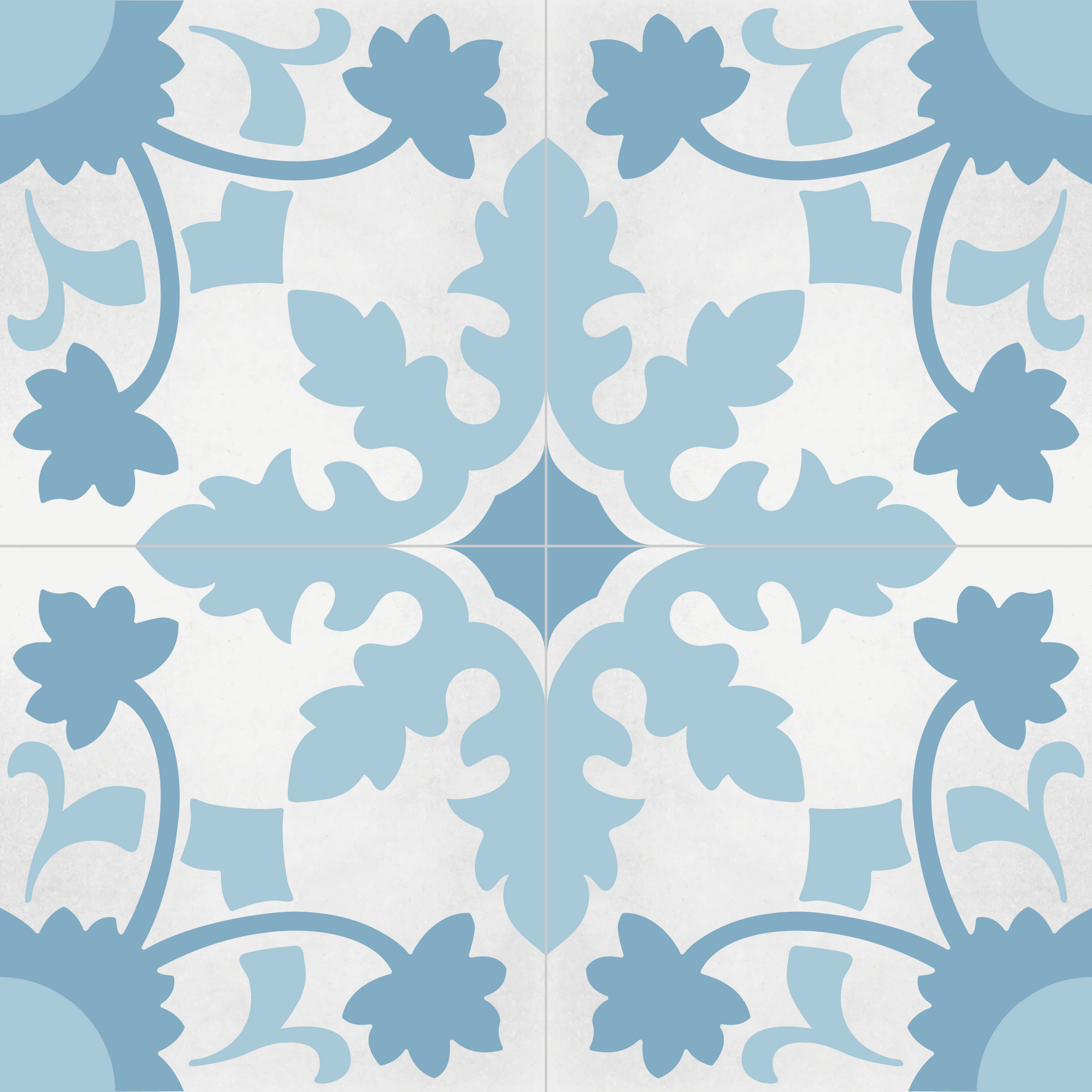 Handmade Encaustic Cement Tile - Pattern Design: Chantilly 04 ...