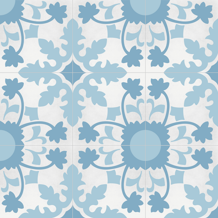 Handmade Encaustic Cement Tile - Pattern Design: Chantilly 04 ...