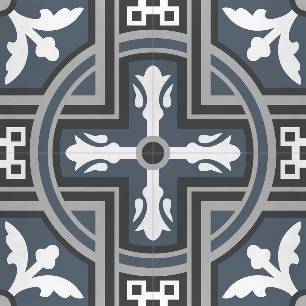 Handmade Encaustic Cement Tile - Pattern Design: Dinan 01 – Encaustic ...