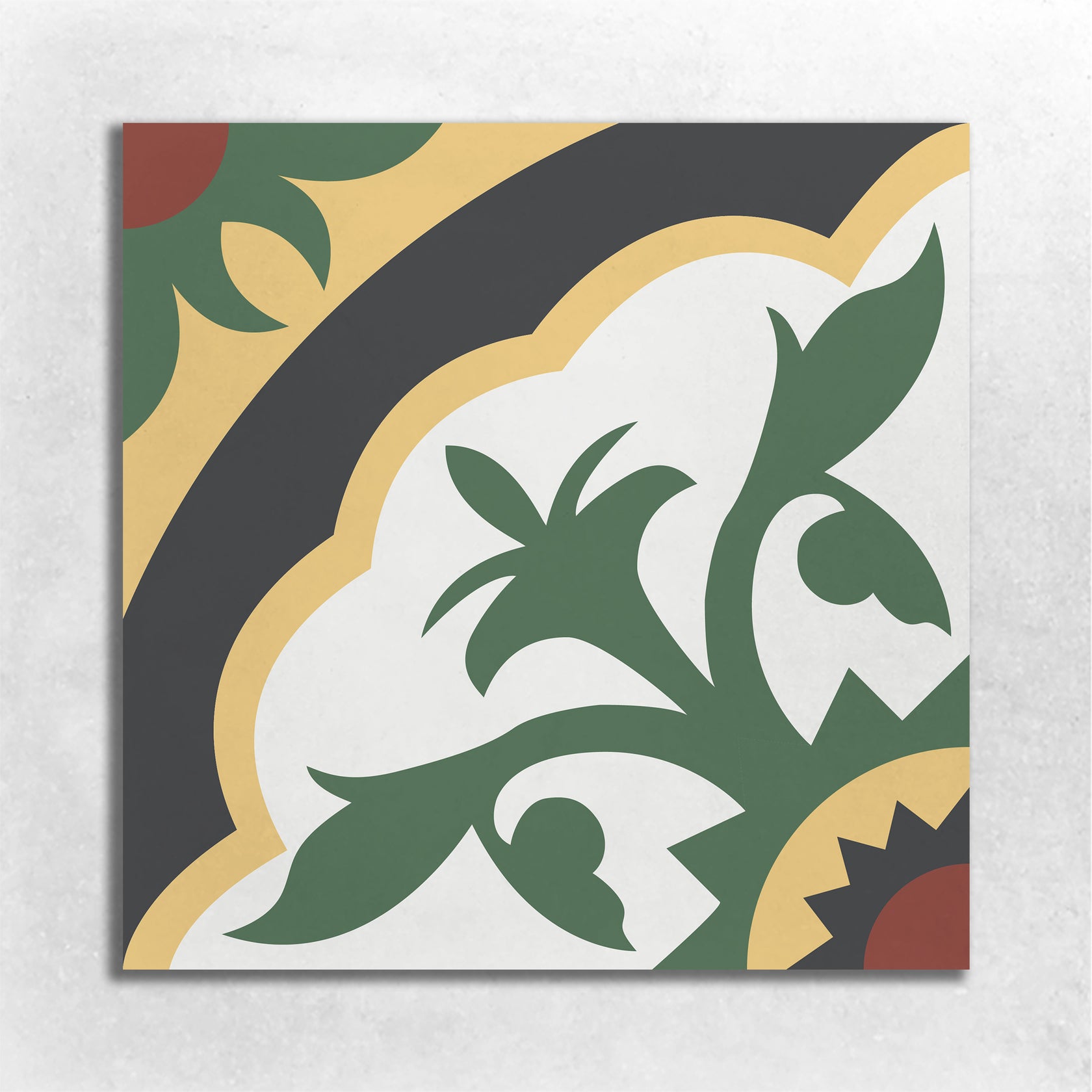 Handmade Encaustic Cement Tile - Pattern Design: Normandy 01 ...