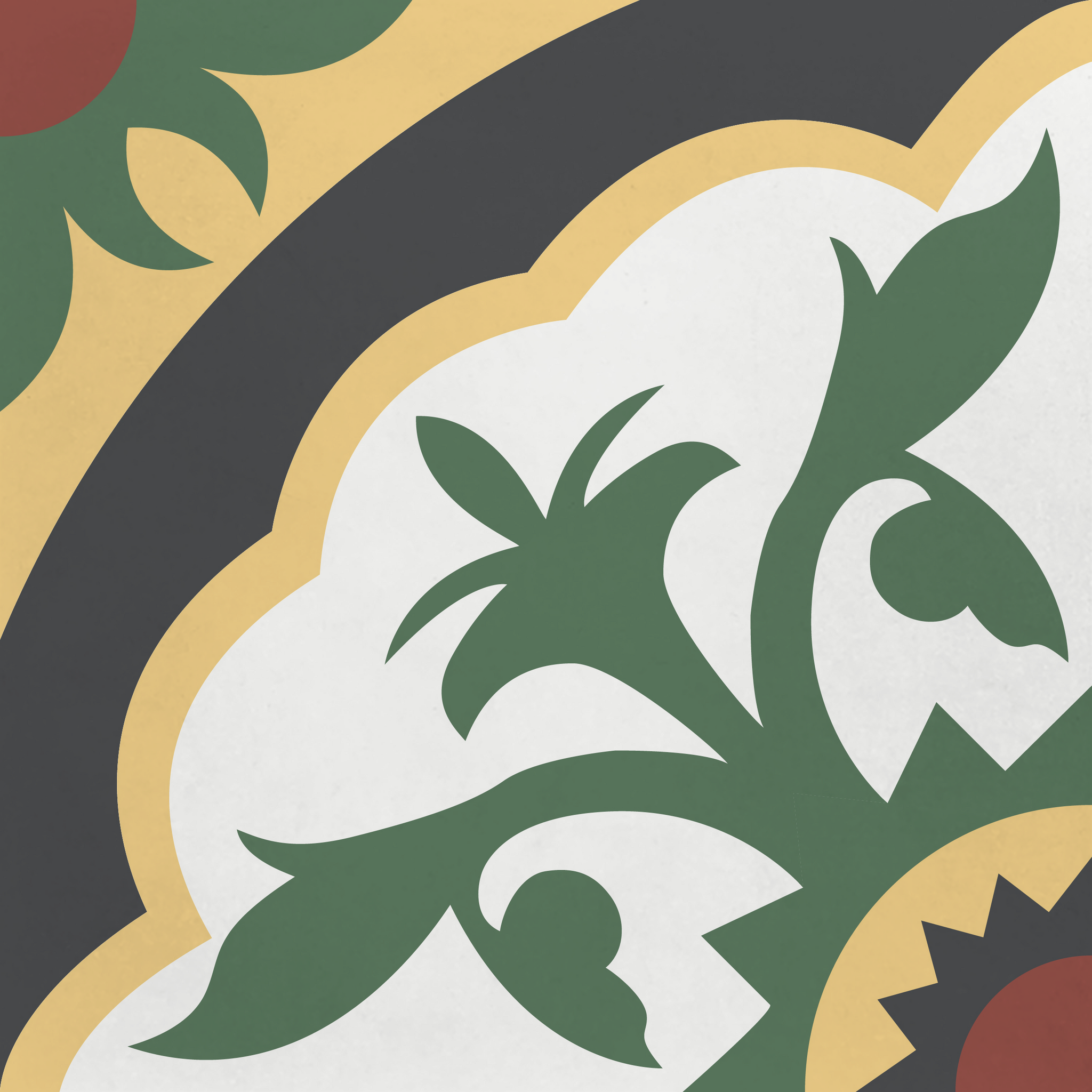 Handmade Encaustic Cement Tile - Pattern Design: Normandy 01 ...
