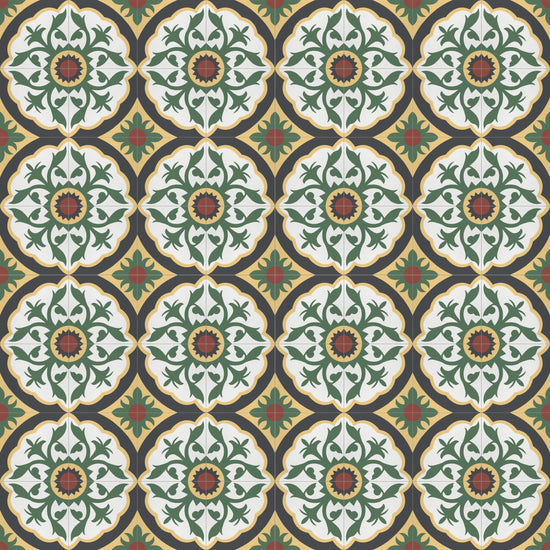 Handmade Encaustic Cement Tile - Pattern Design: Normandy 01 ...